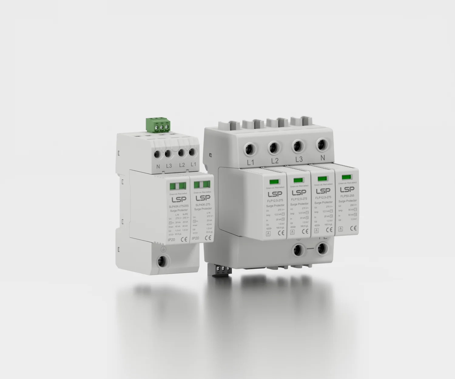 AC Surge Protector SPD Type 1 Type 2 Type 3 - LSP