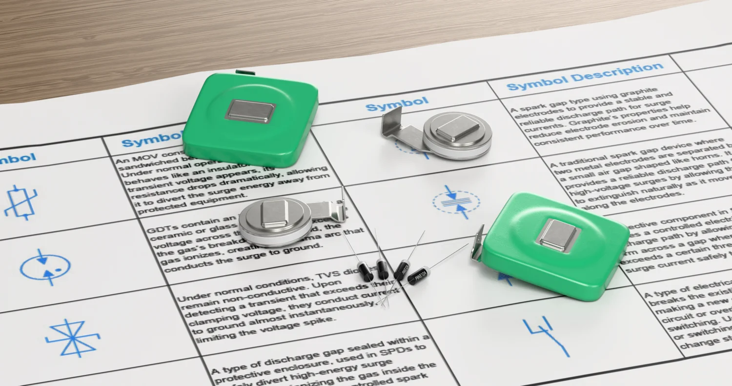คู่มือสัญลักษณ์อุปกรณ์ป้องกันไฟกระชากที่จำเป็น - LSP