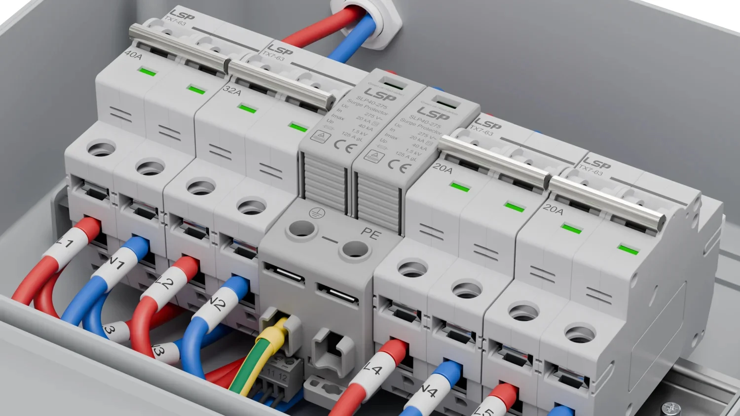 Surge Protection Device SPD Wiring Diagram & Installation - LSP