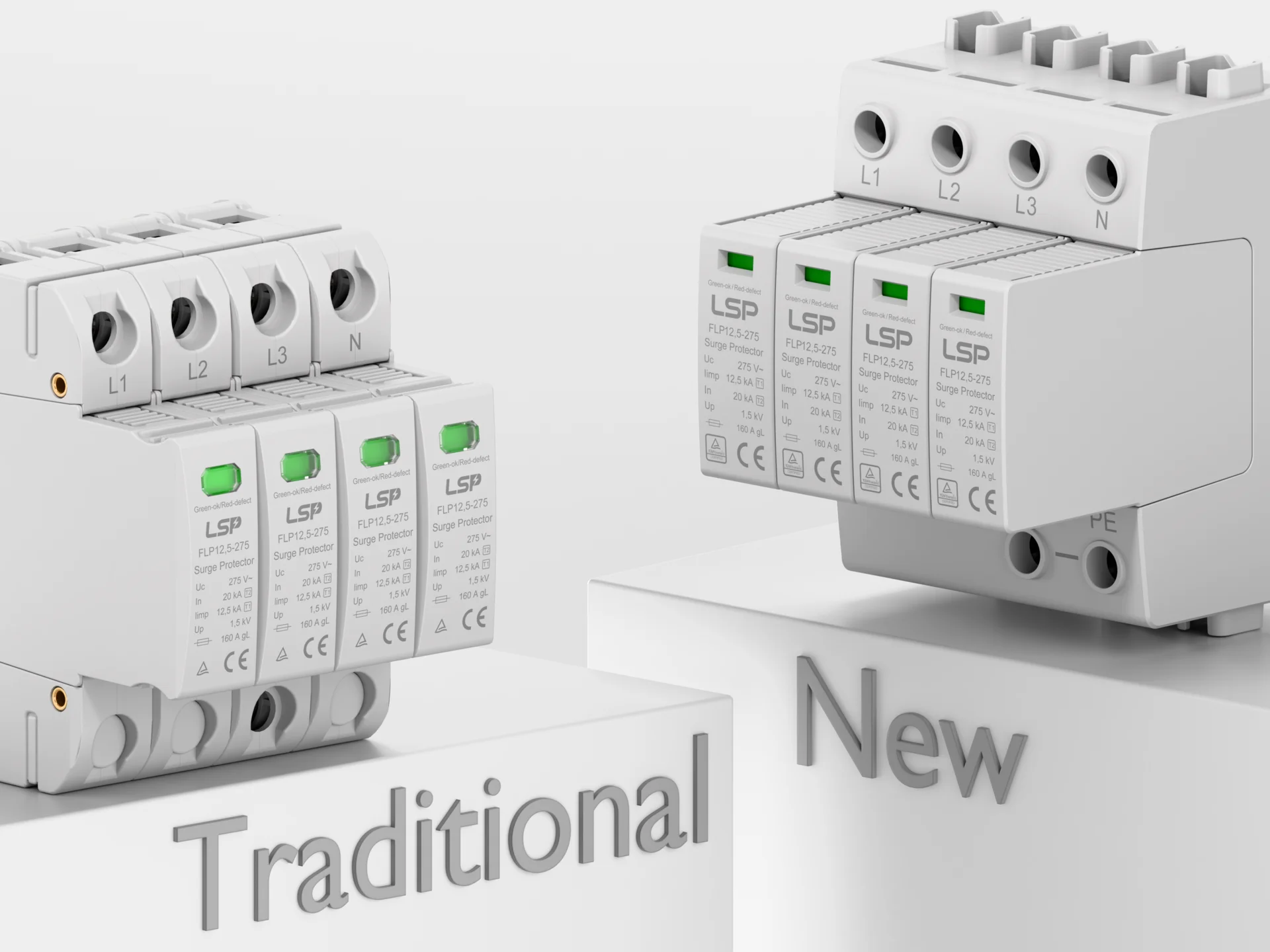 AC Surge Protector SPD Type 1 Type 2 Type 3 - LSP