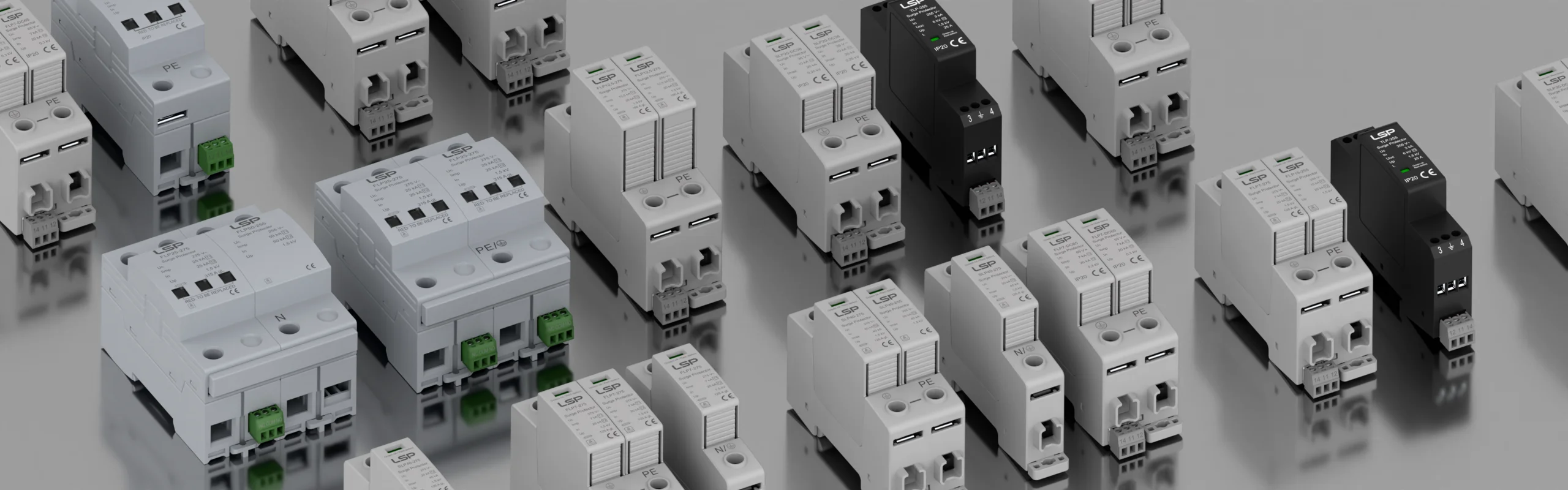 The proper installation wiring diagram for a 24V DC surge protector - LSP