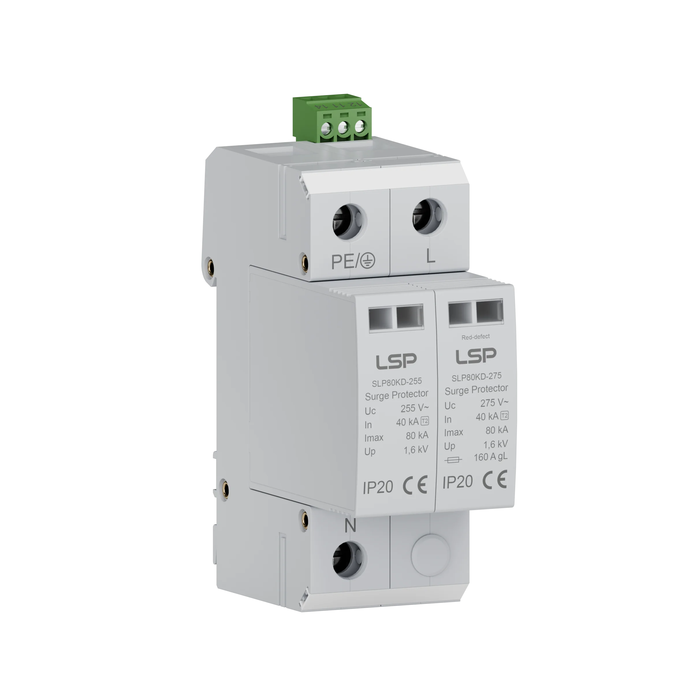 Type 2 AC Slim Compact Surge Protection Device SPD SLP80KD-275-1S+1 – LSP