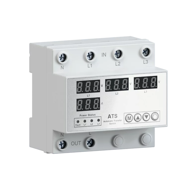 Single Phase 3 Power Source Automatic Transfer Switch ATS L2V63-220-3C ...