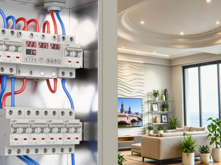 Single Phase 3 Power Source Automatic Transfer Switch ATS L2V63-220-3C ...